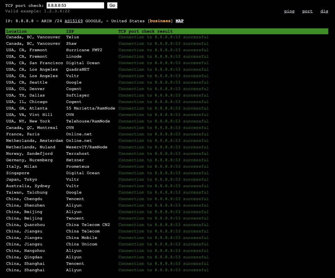 [따라하기] 웹 페이지에서 특정 IP 주소의 Ping, MTR, Dig, TCP Port 확인하기 – ping.pe ...